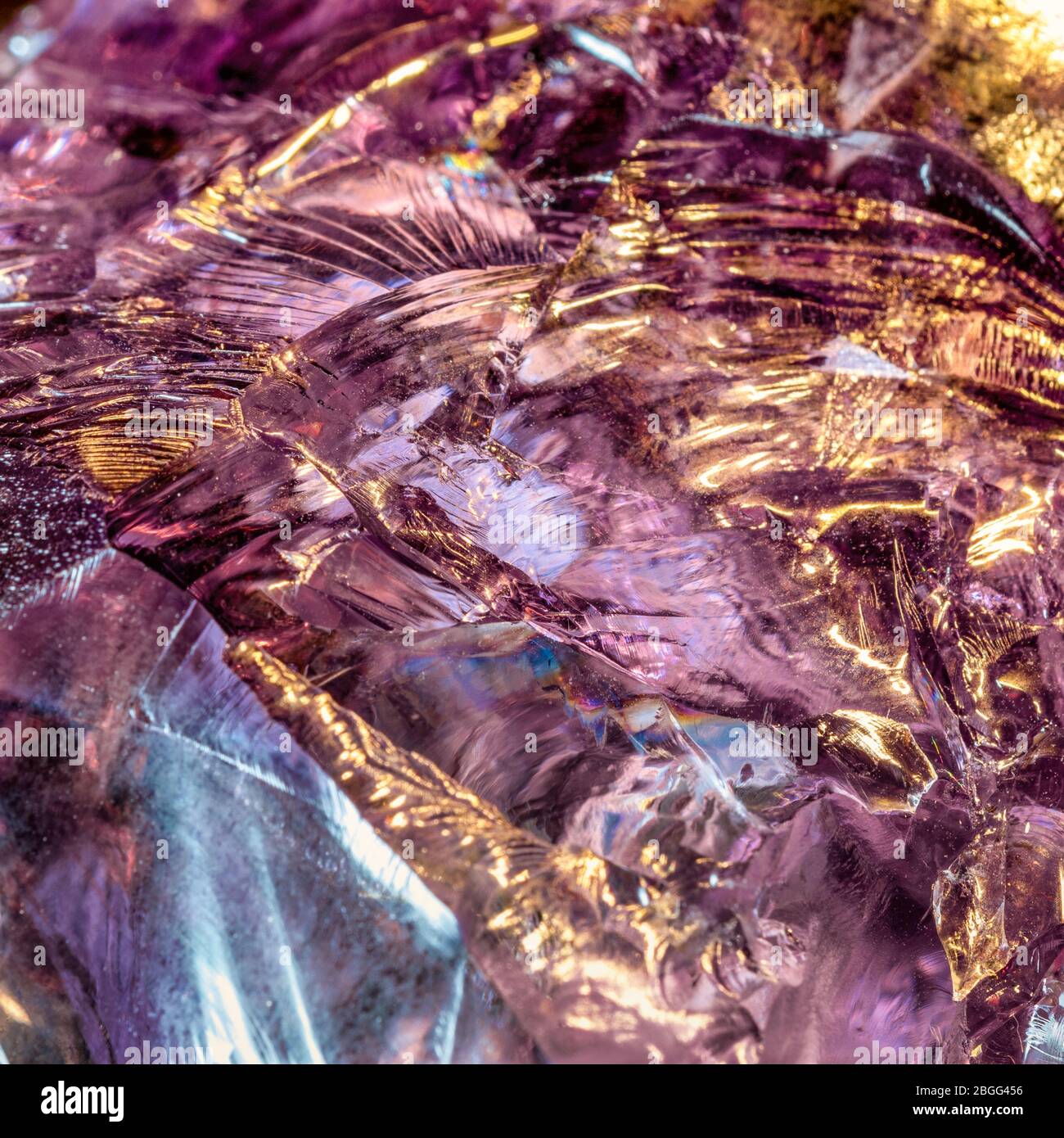 Macro photo of crystal surface with textures, colors and great ...