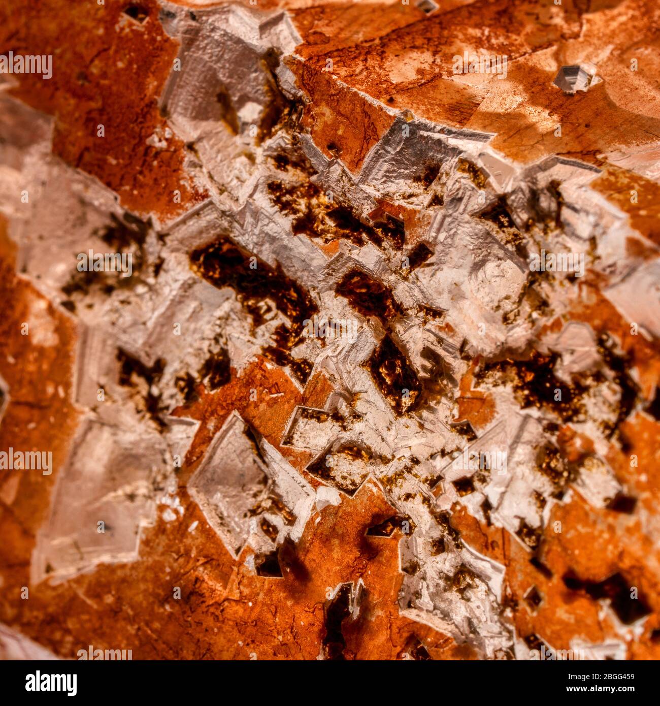 Macro photo of crystal surface with textures, colors and great ...