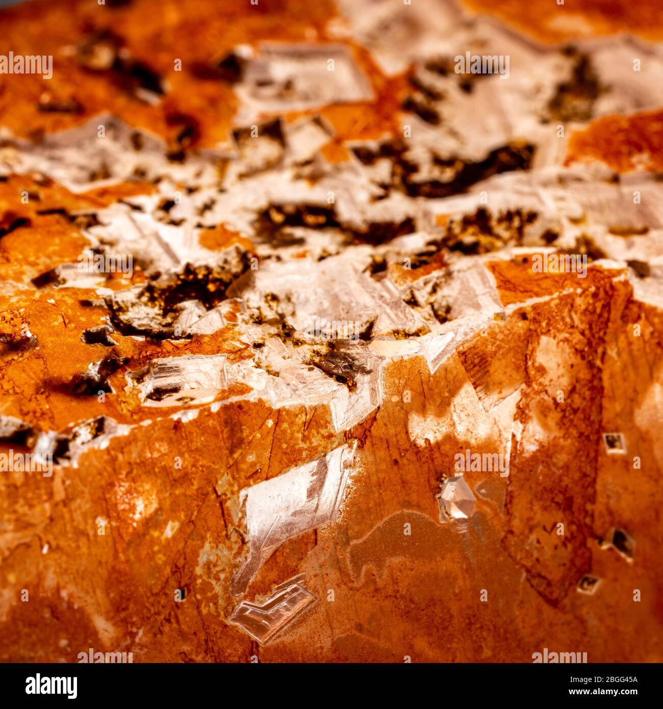 Macro photo of crystal surface with textures, colors and great ...