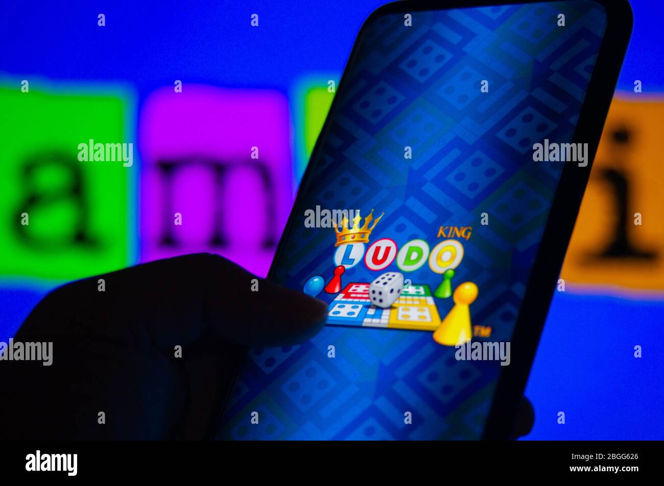 Mobile interface of Ludo King mobile application Stock Photo - Alamy
