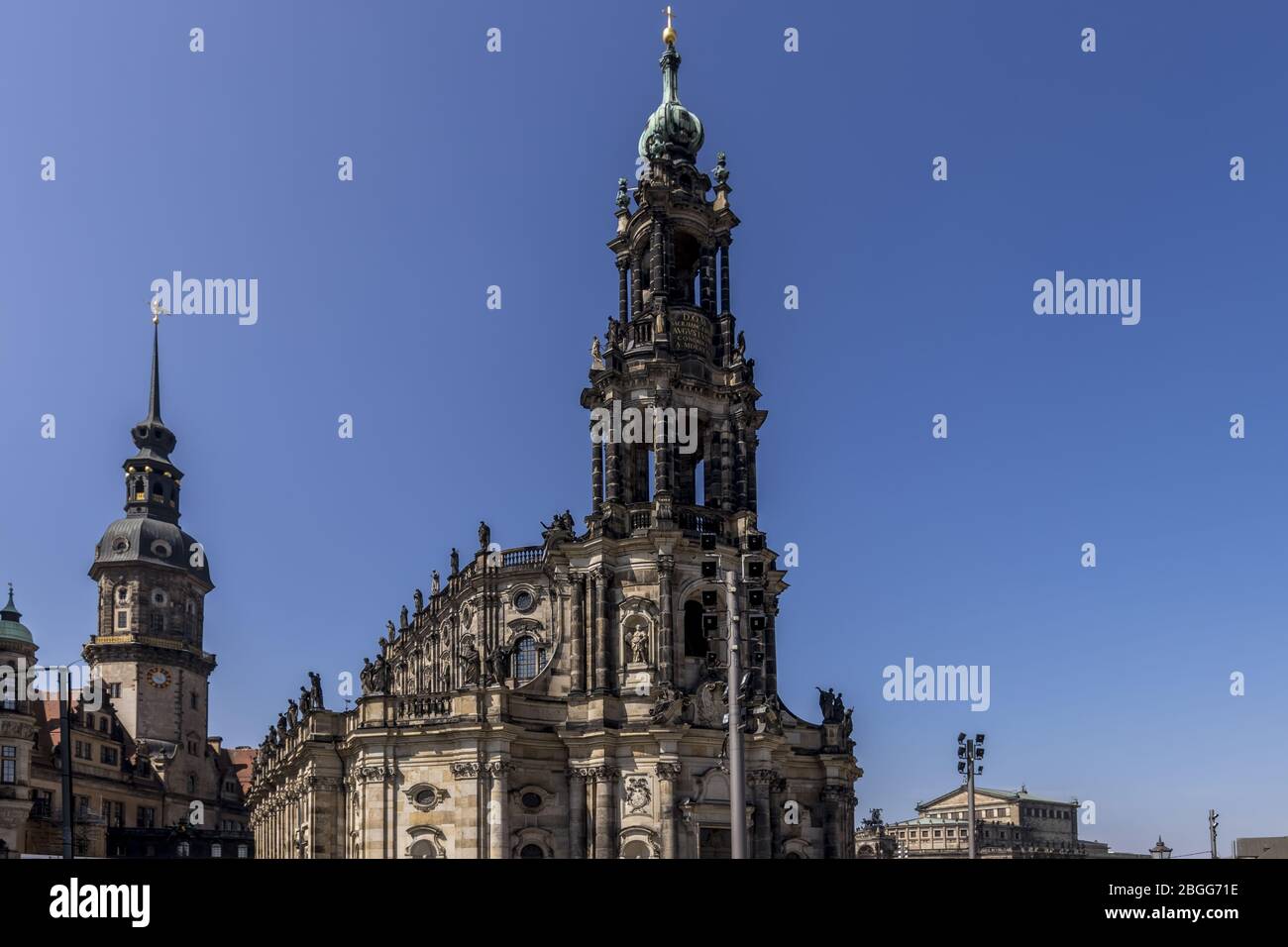 Dresden Castle Residence. Capital of the German state of Saxony Stock ...