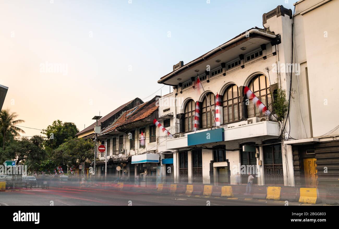 Traditional architecture in the old town of Jakarta, Indonesia Stock ...