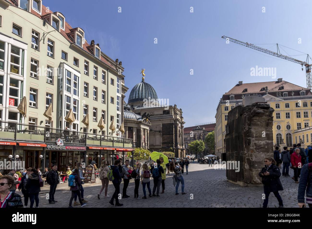 DRESDEN, GERMANY - 24th APRIL 2019: Dresden Old Town. Capital of Saxony ...