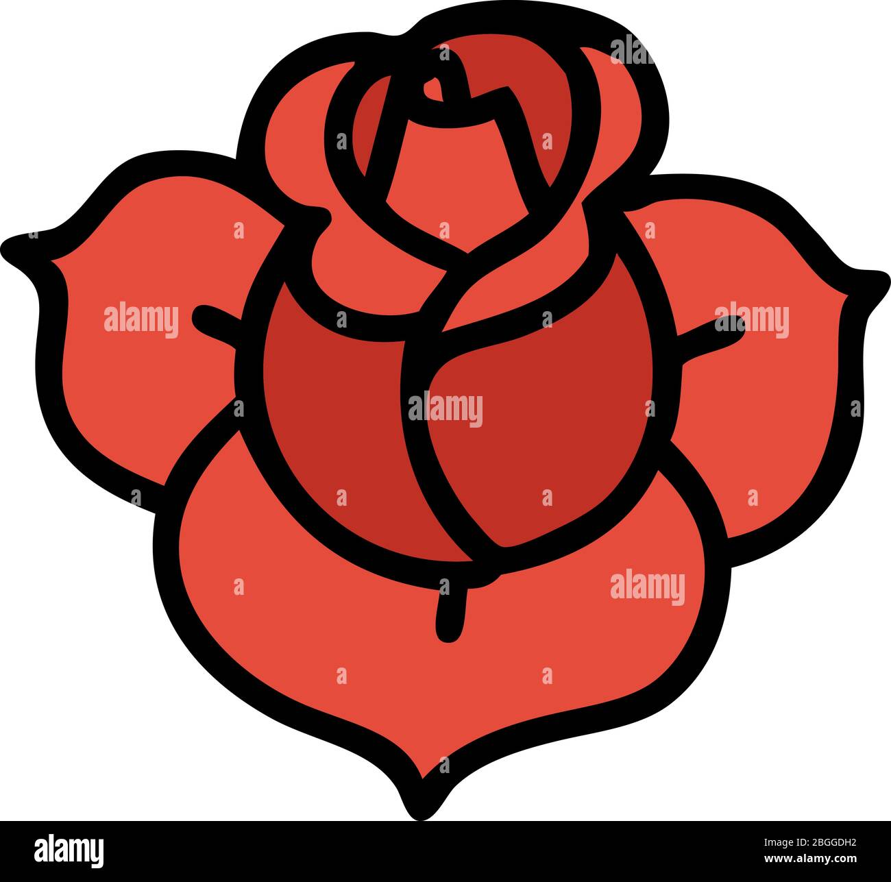 tattoo in traditional style of a flower Stock Vector Image & Art - Alamy