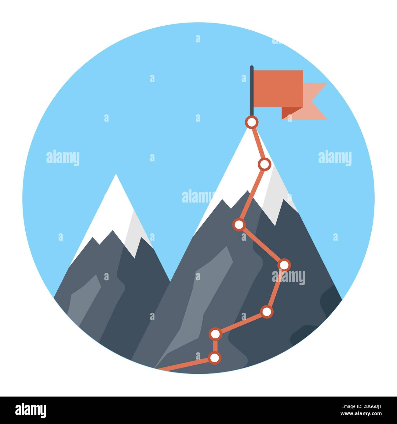 Goal Reach or Mission Stock Vector Image & Art - Alamy