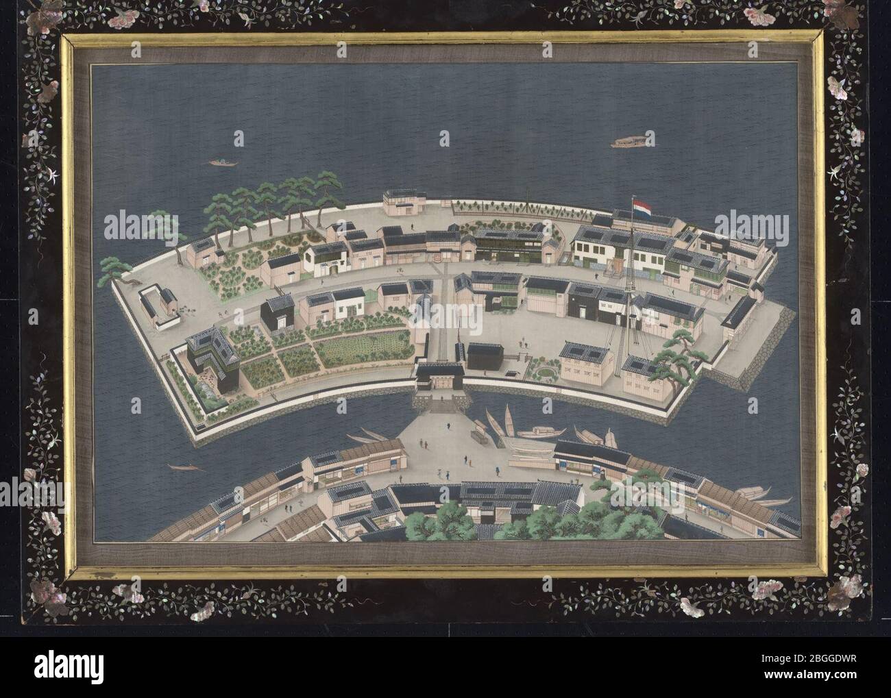 Het eiland Deshima Stock Photo - Alamy