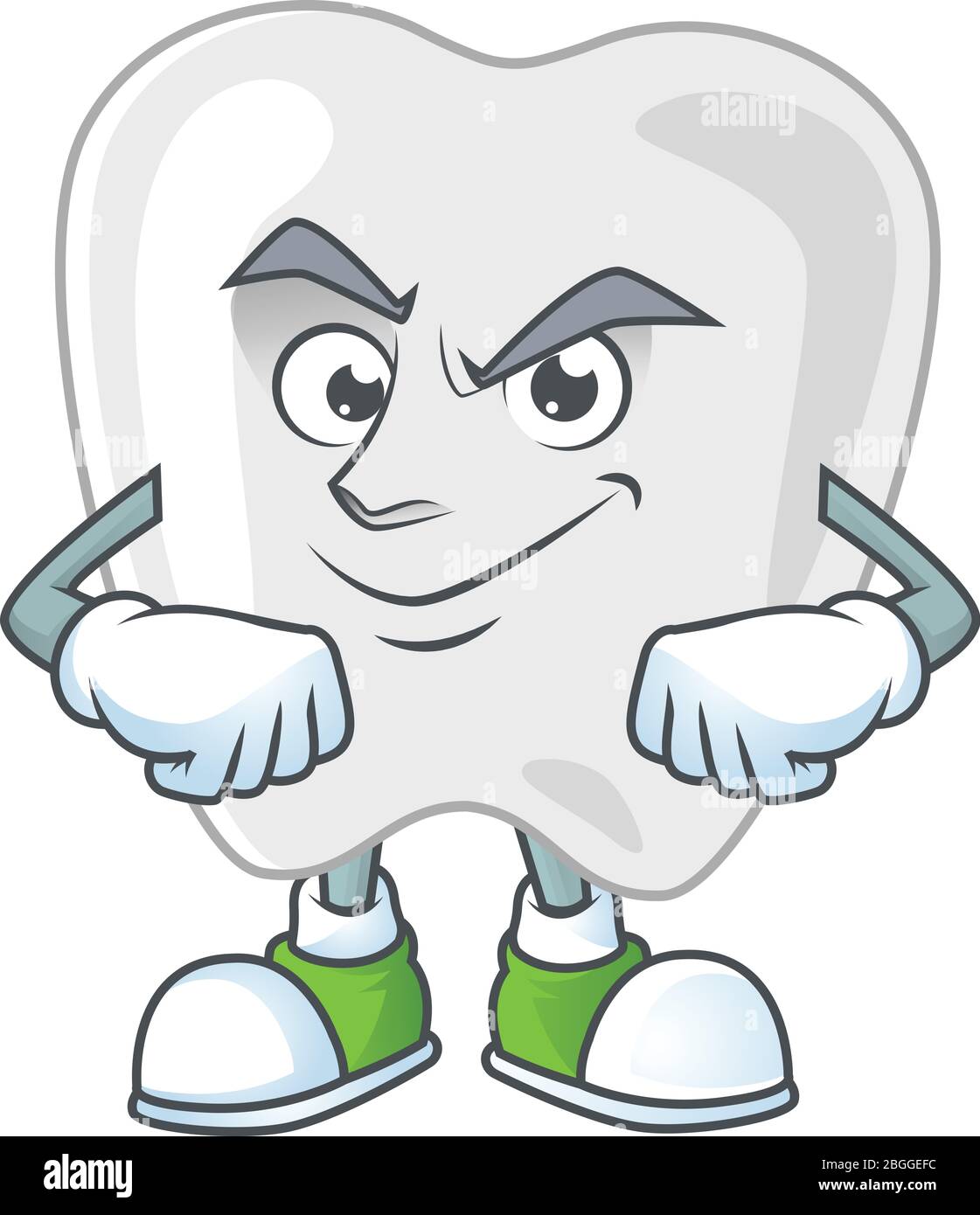 Teeth mascot design style with grinning face Stock Vector Image & Art ...