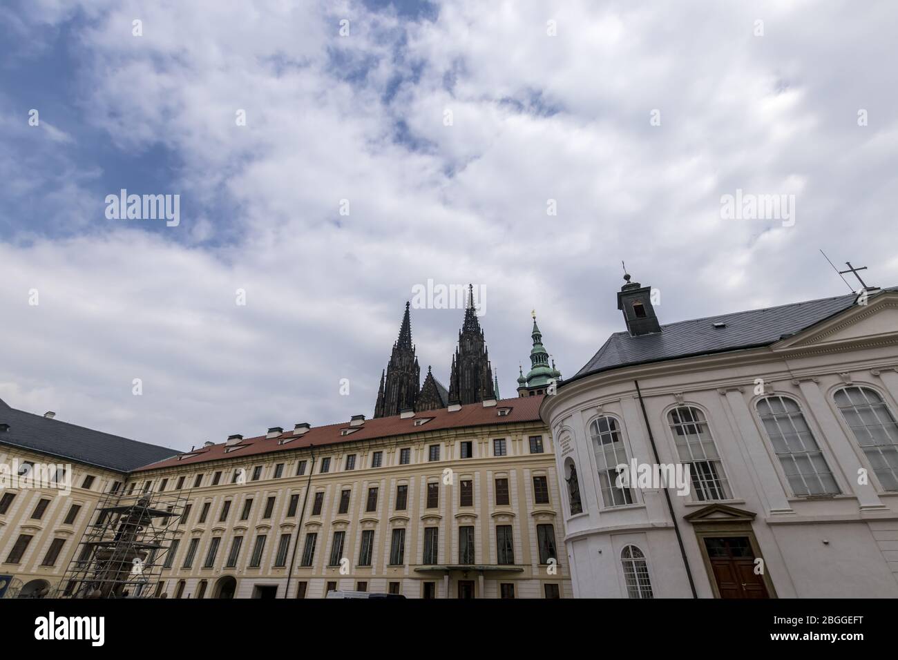 Old Royal palace, famouse tourist place of Prague. The residence of the ...