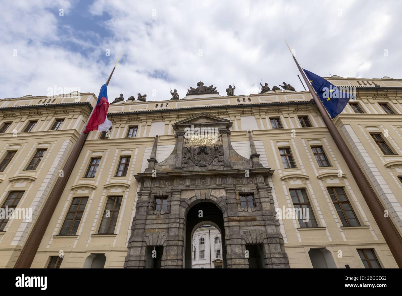 Old Royal palace, famouse tourist place of Prague. The residence of the ...