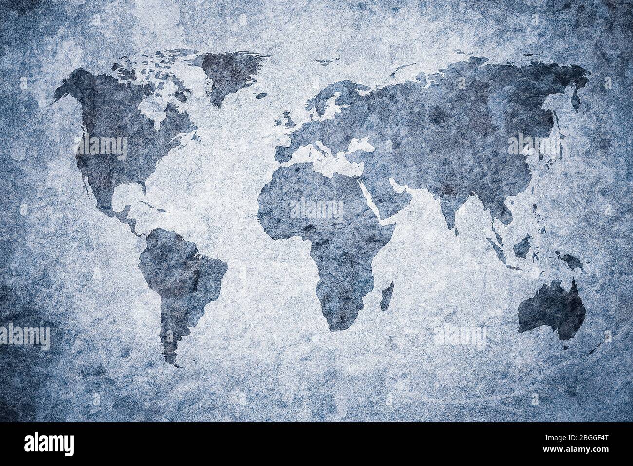 grunge map of the world Stock Photo - Alamy