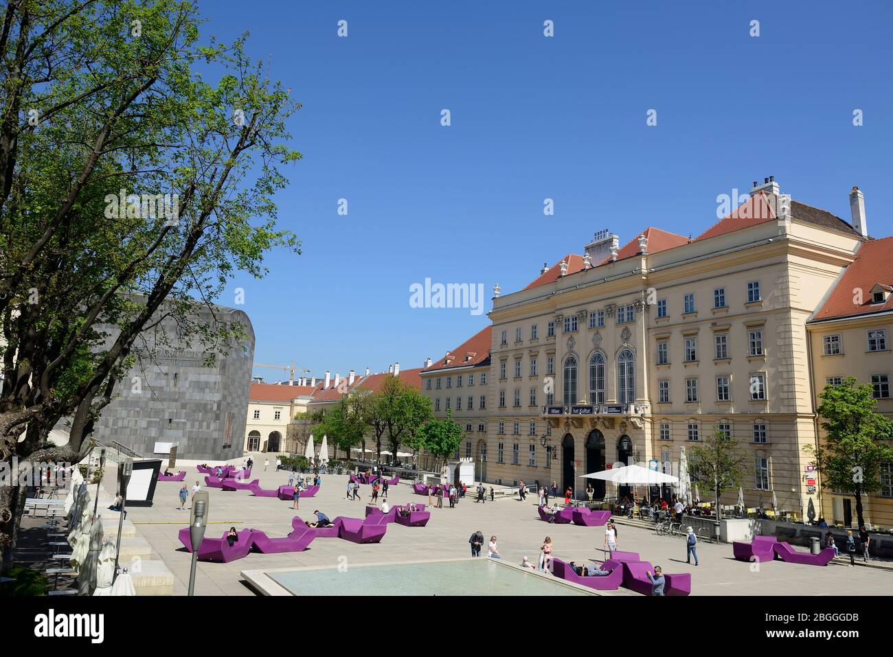 Vienna, Austria. The MuseumsQuartier in Vienna Stock Photo - Alamy