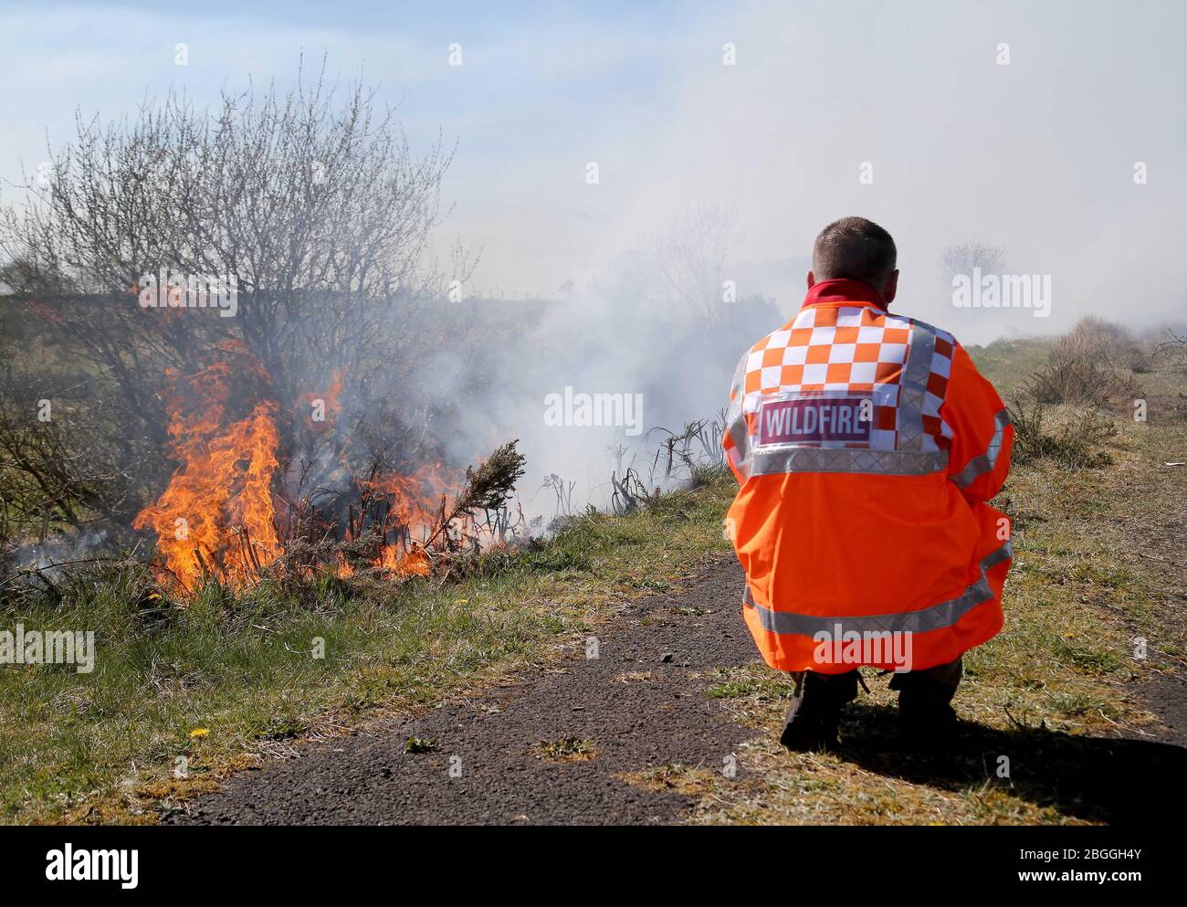 Ballycastle Northern Ireland-21st Apr 2020. 70 firefighters from all ...