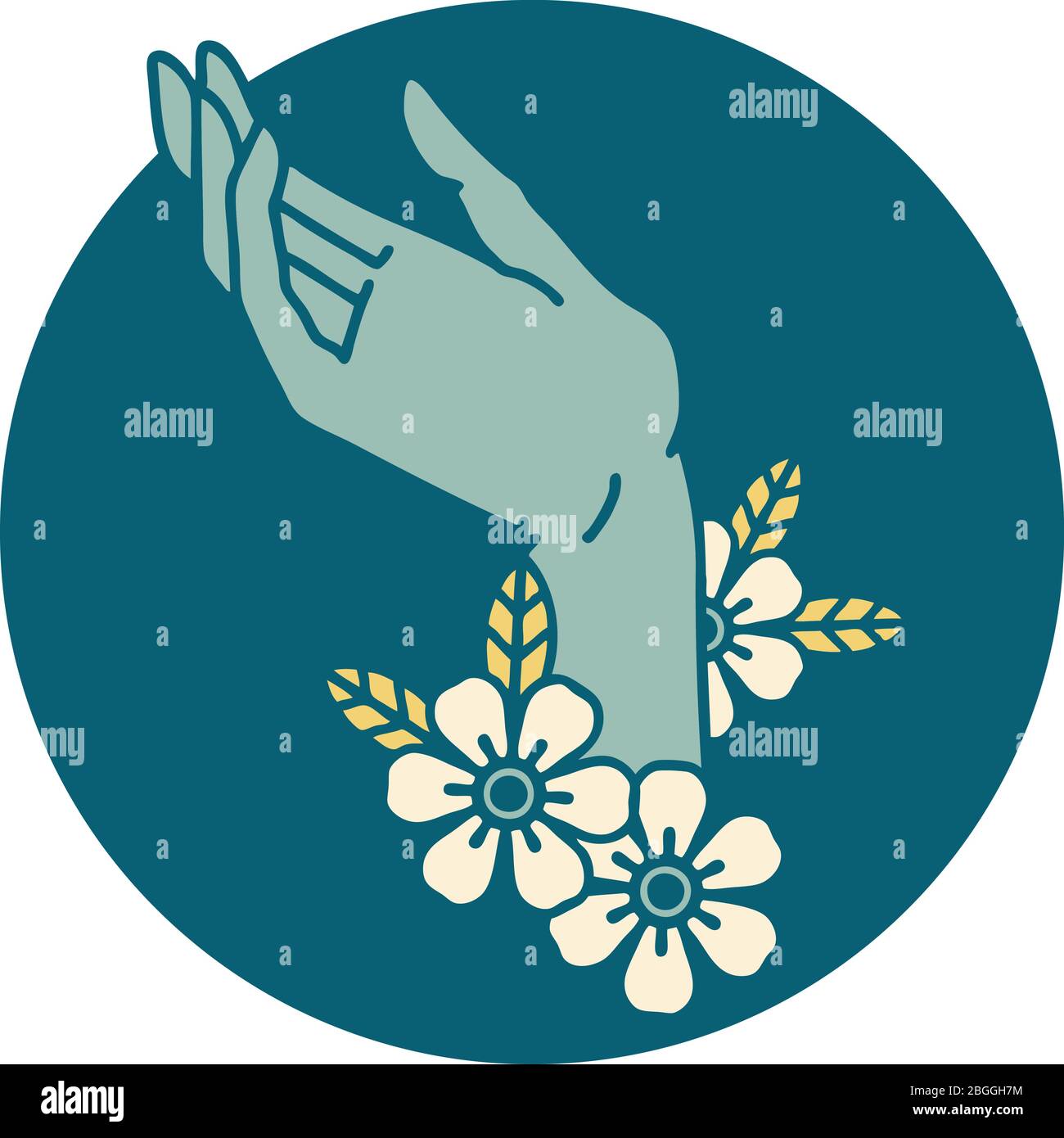 iconic tattoo style image of a hand Stock Vector Image & Art - Alamy