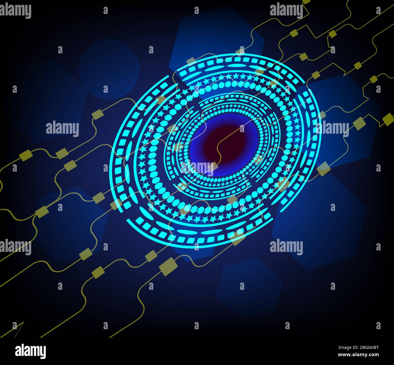 Blue digital cyberspace data Stock Vector Images - Alamy