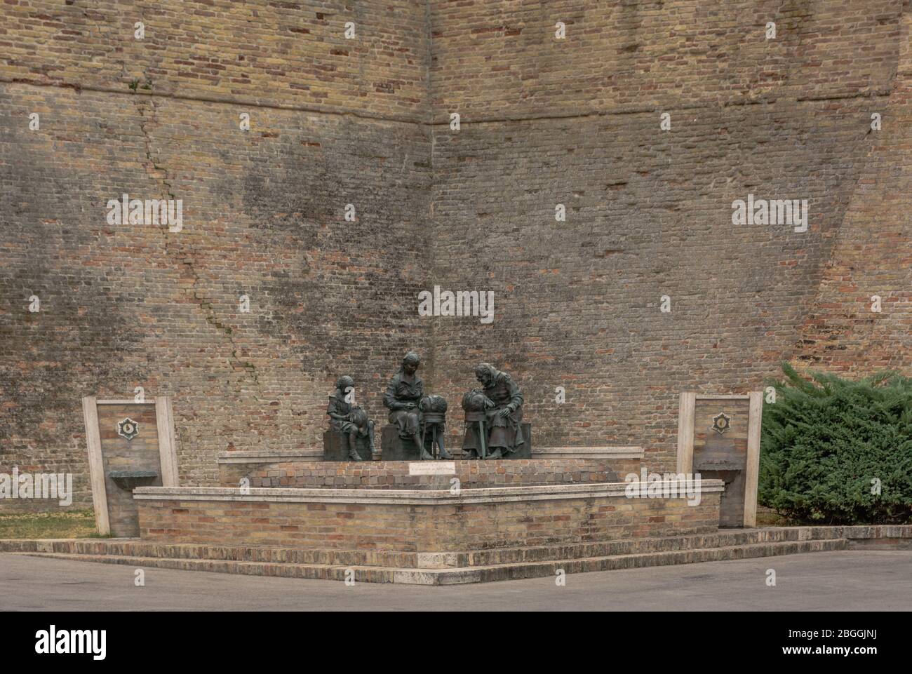Offida, an ancient village in the Marche region of Italy Stock Photo ...