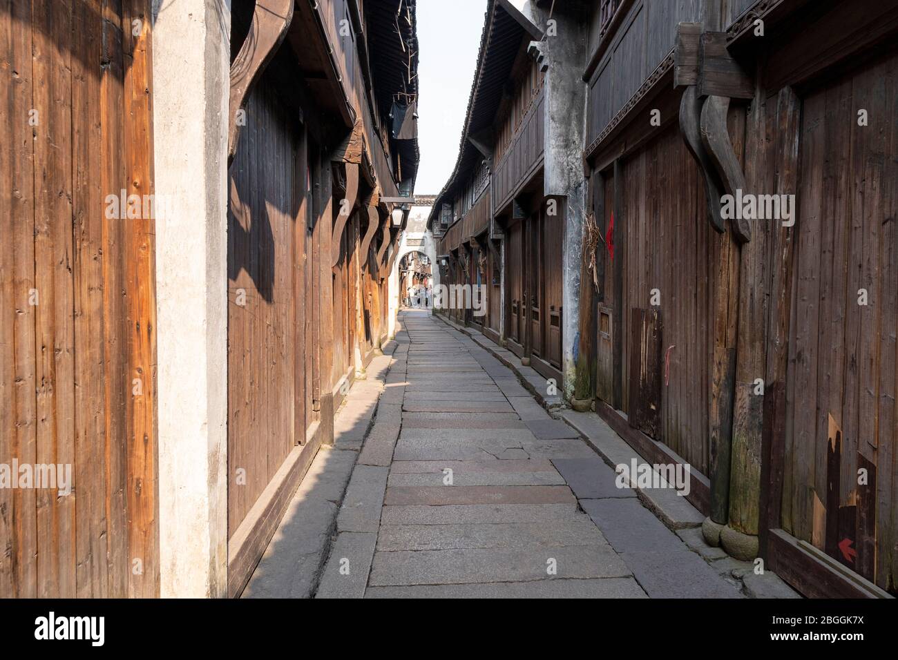 Traditional alleyway in an ancient city in China Stock Photo - Alamy