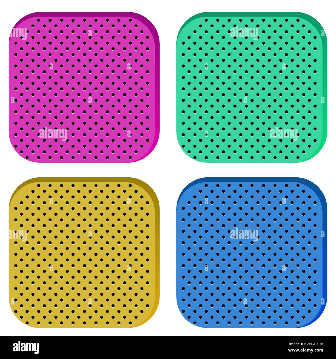 Icons perforated material Stock Vector Image & Art - Alamy