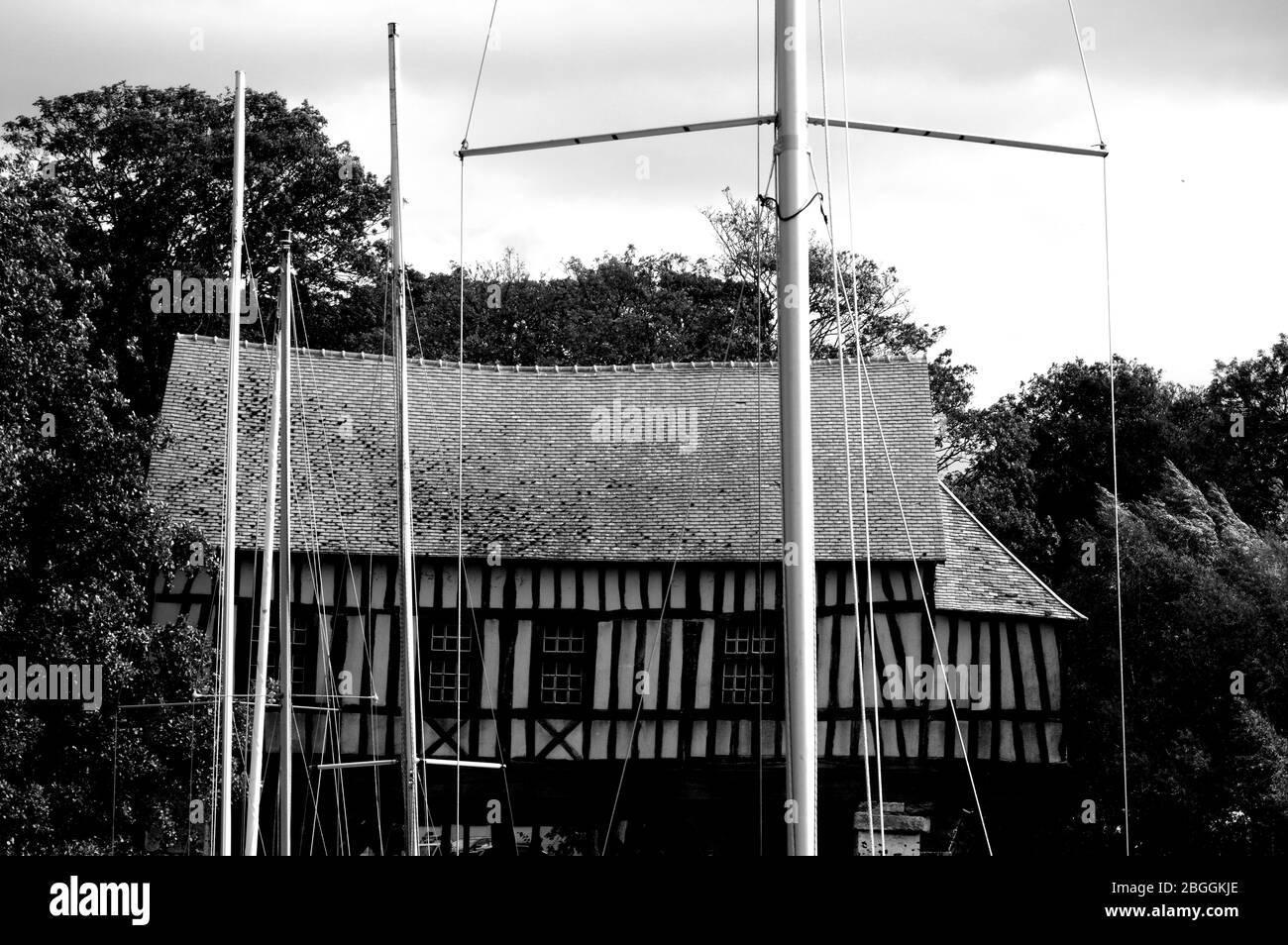 Typical architectural exterior in Normandy, France Stock Photo - Alamy