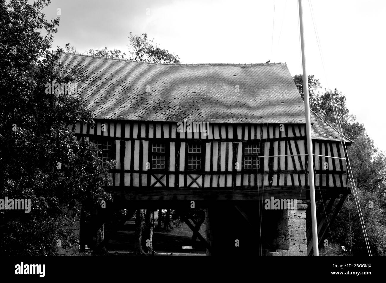 Typical architectural exterior in Normandy, France Stock Photo - Alamy