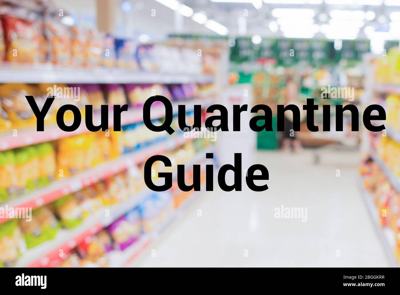 Shopping in supermarket in quarantine Stock Photo - Alamy