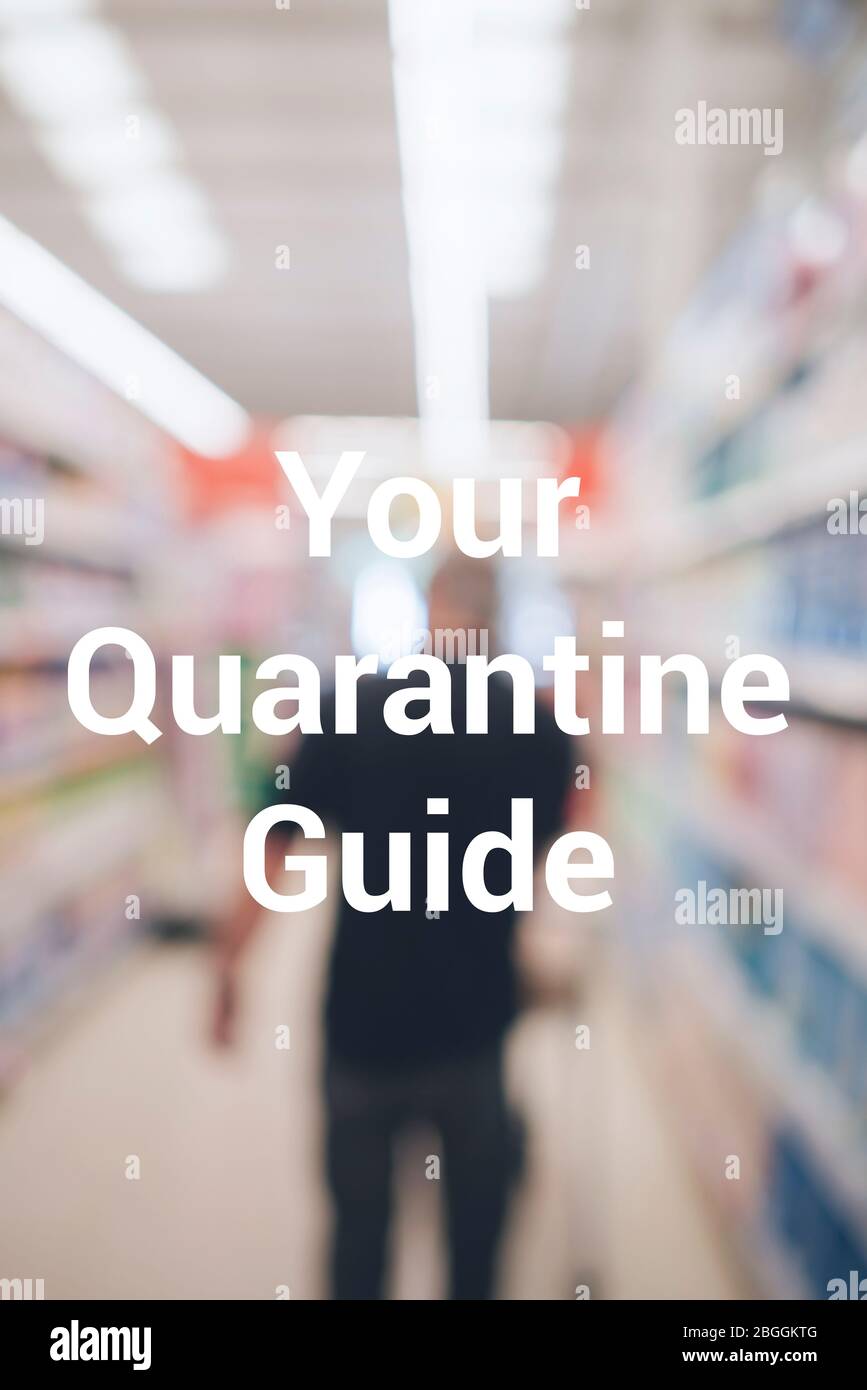 Shopping in supermarket in quarantine Stock Photo - Alamy
