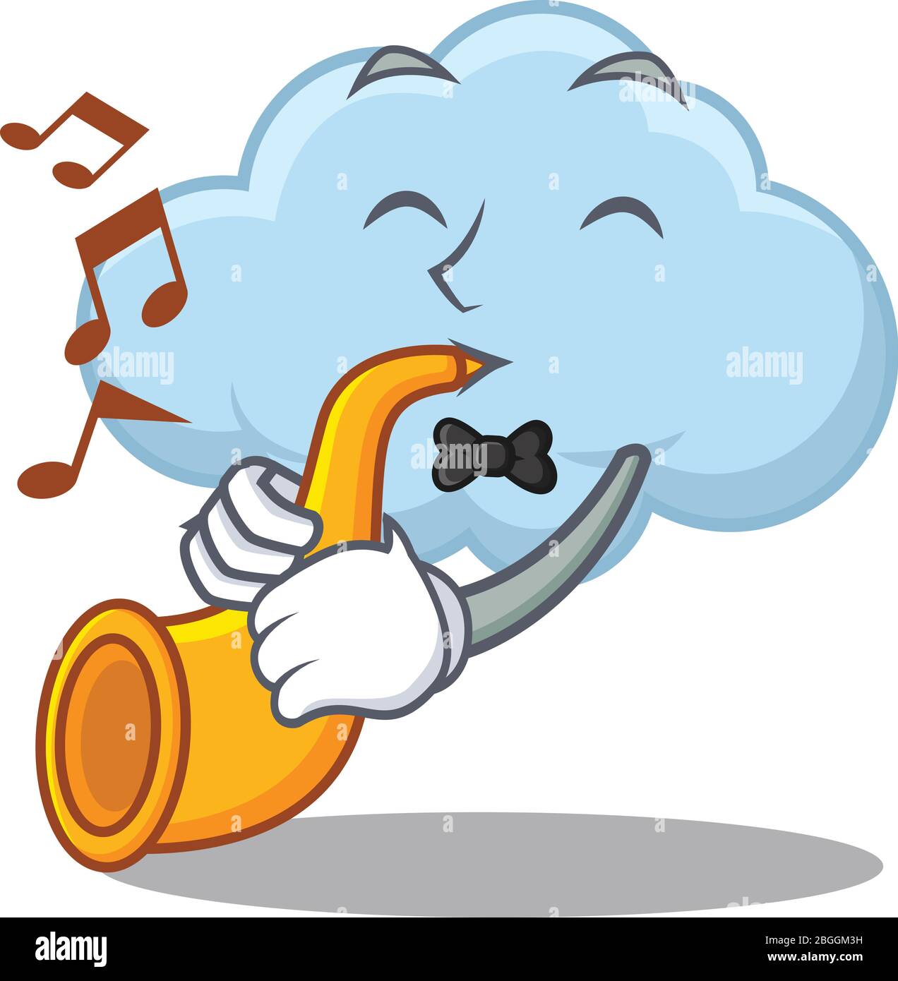 Pure white trumpet Stock Vector Images - Alamy