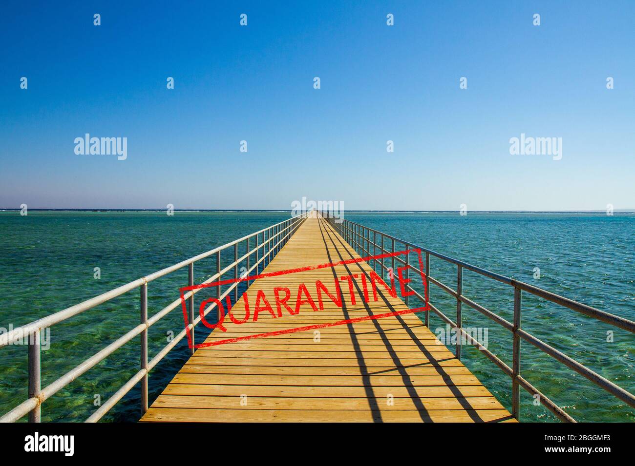 Quarantine Resort Sign Stock Photo - Alamy