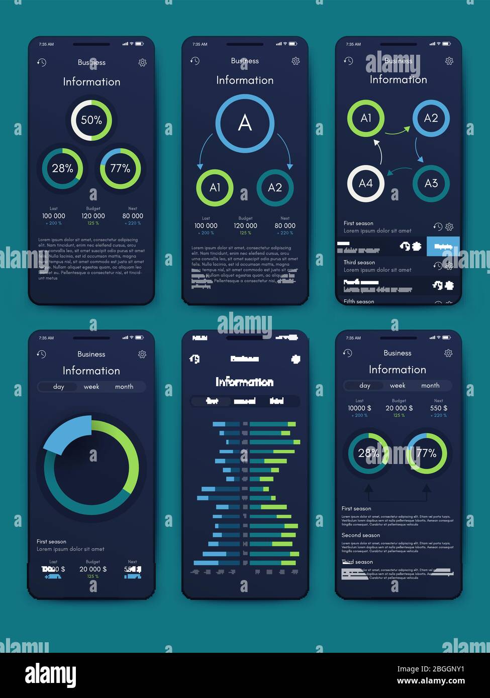 Modern infographic vector elements for business brochures. Use in ...