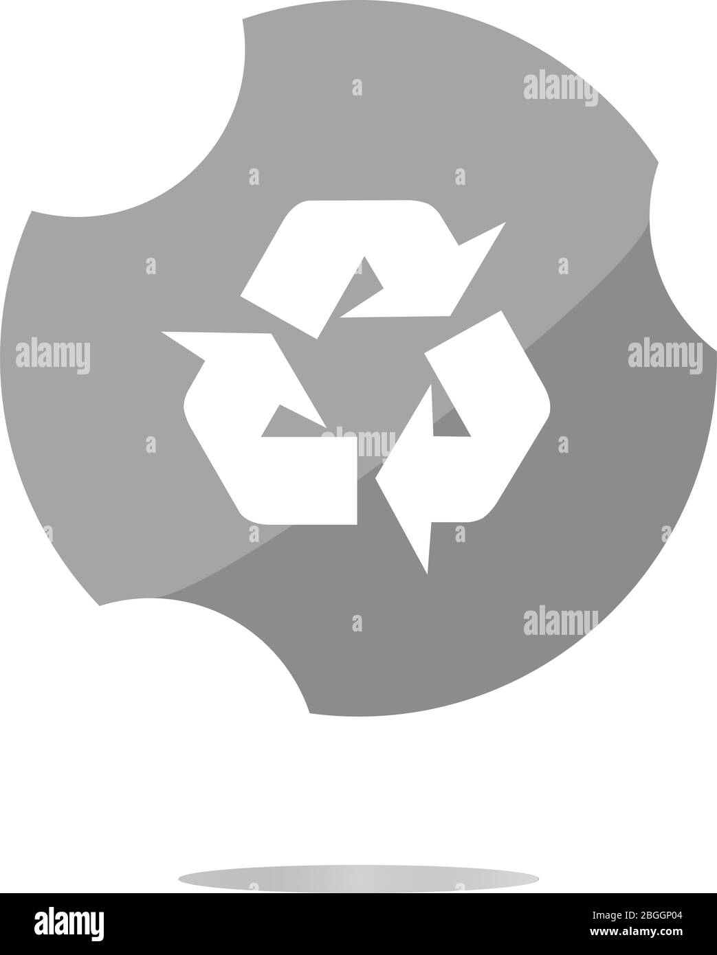 Recycle symbol set Black and White Stock Photos & Images - Alamy