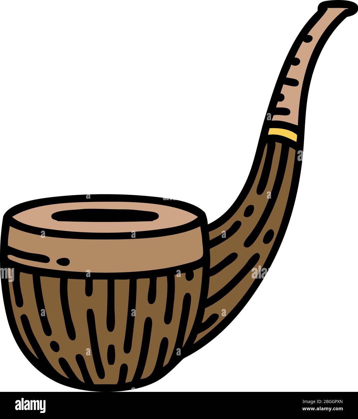 tattoo in traditional style of a smokers pipe Stock Vector Image & Art ...