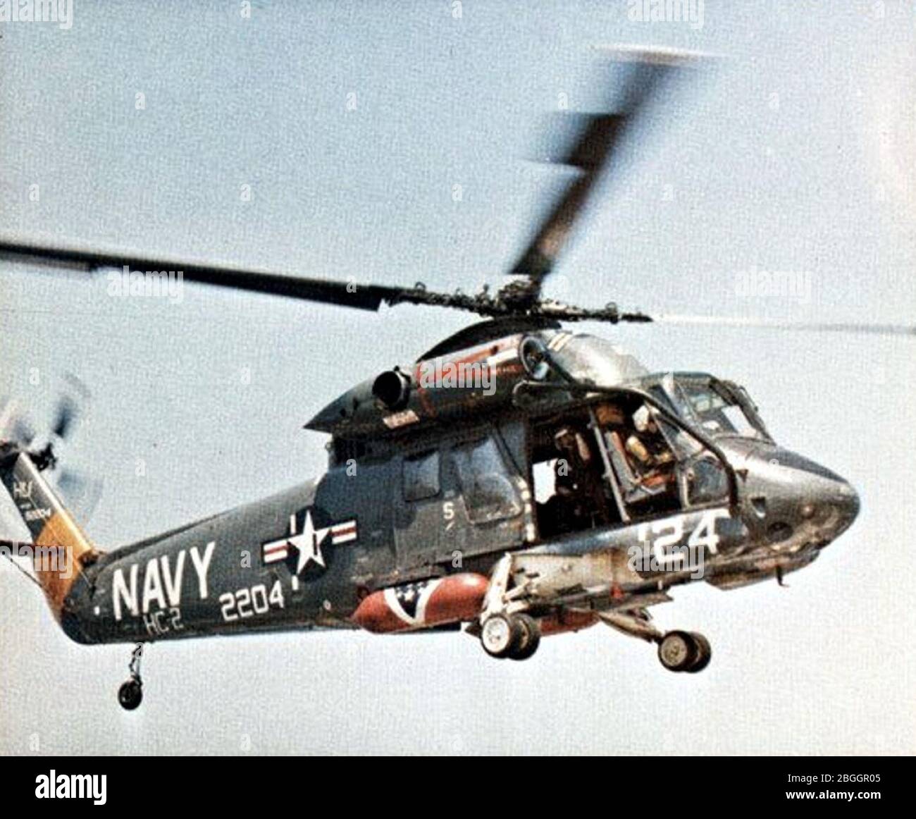 HH-2D Seasprite of HC-2 in flight 1971 Stock Photo - Alamy