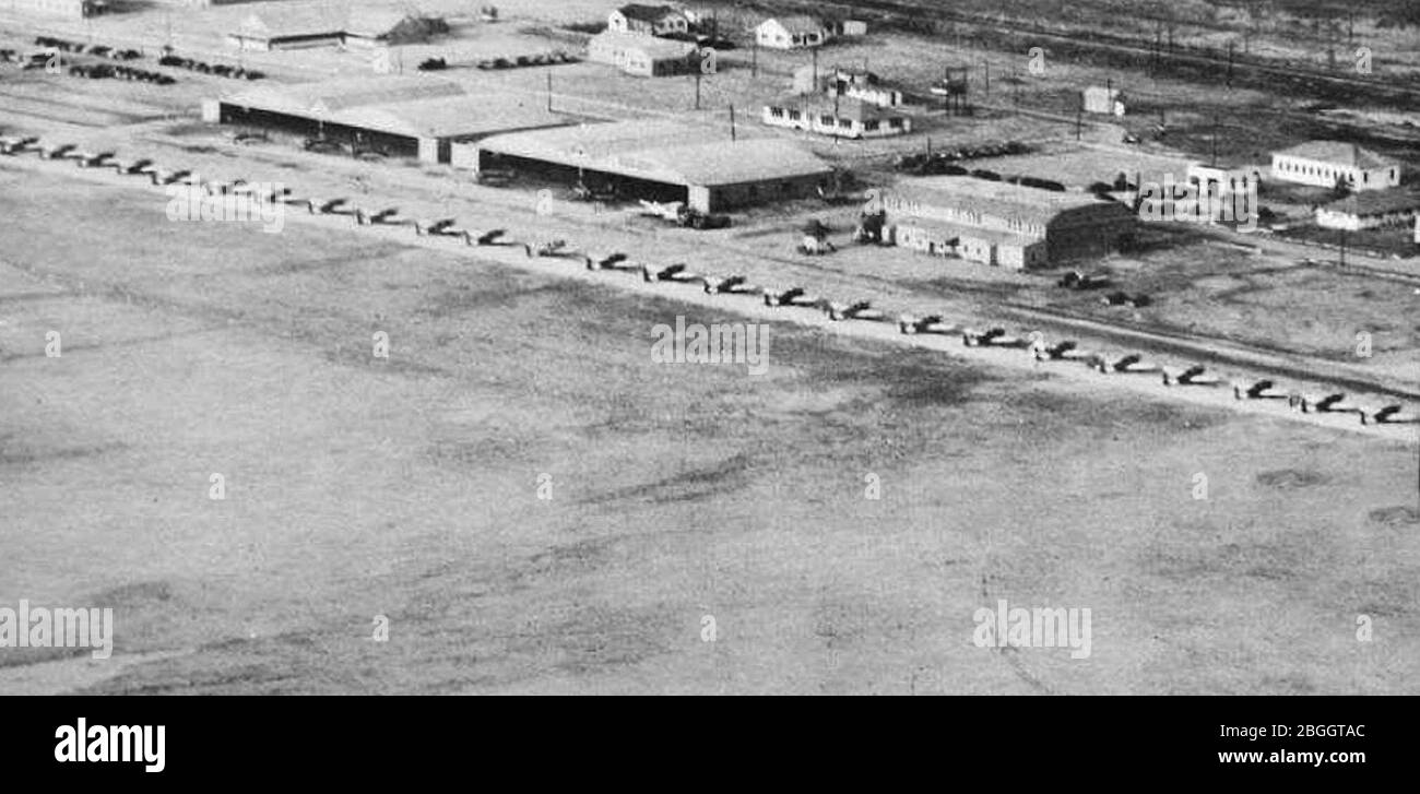 Hicks Field -Oblique Aiirphoto of Flight Line Stock Photo - Alamy