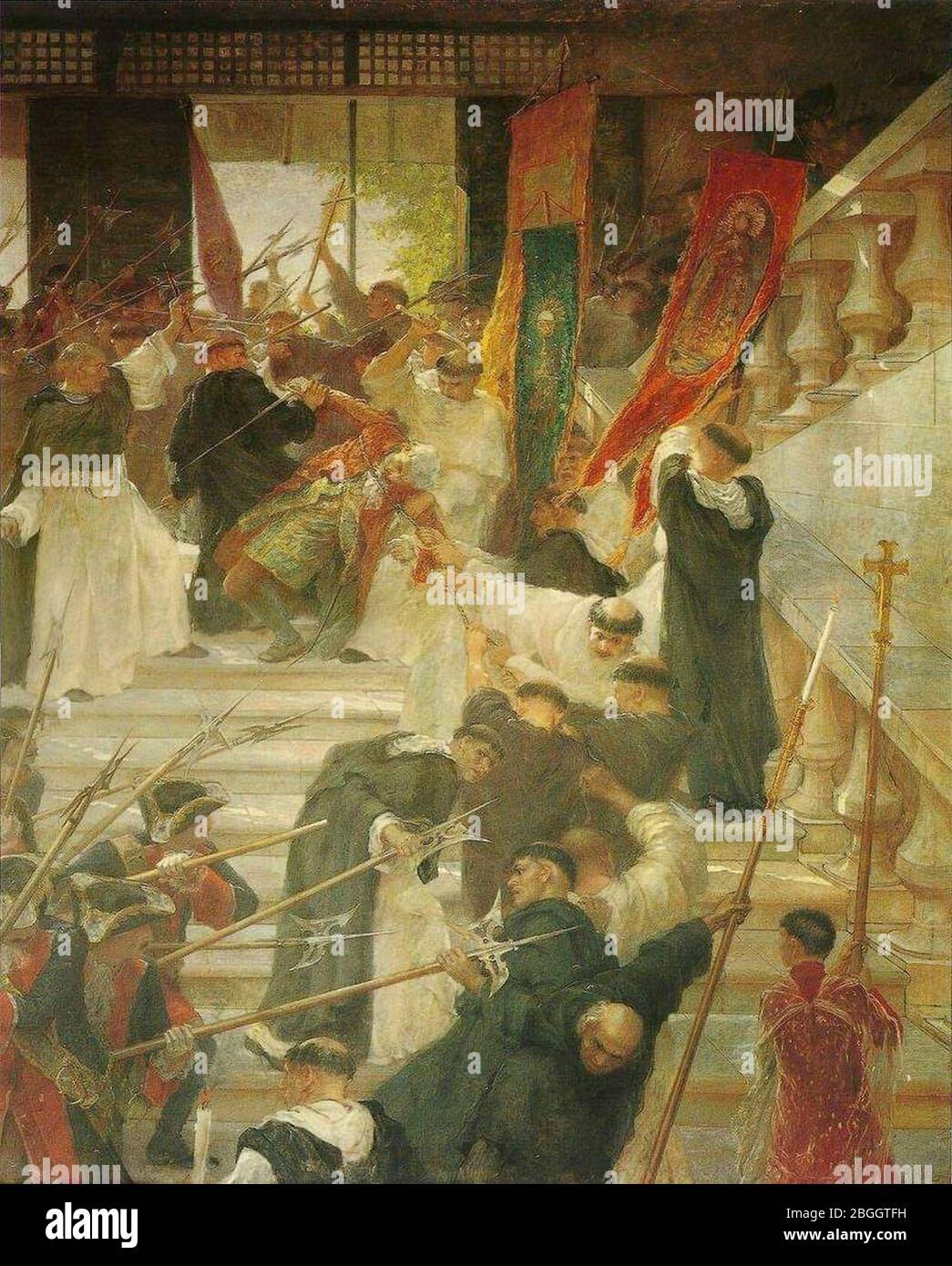 Hidalgo's The Assassination of Governor General Bustamante Stock Photo ...
