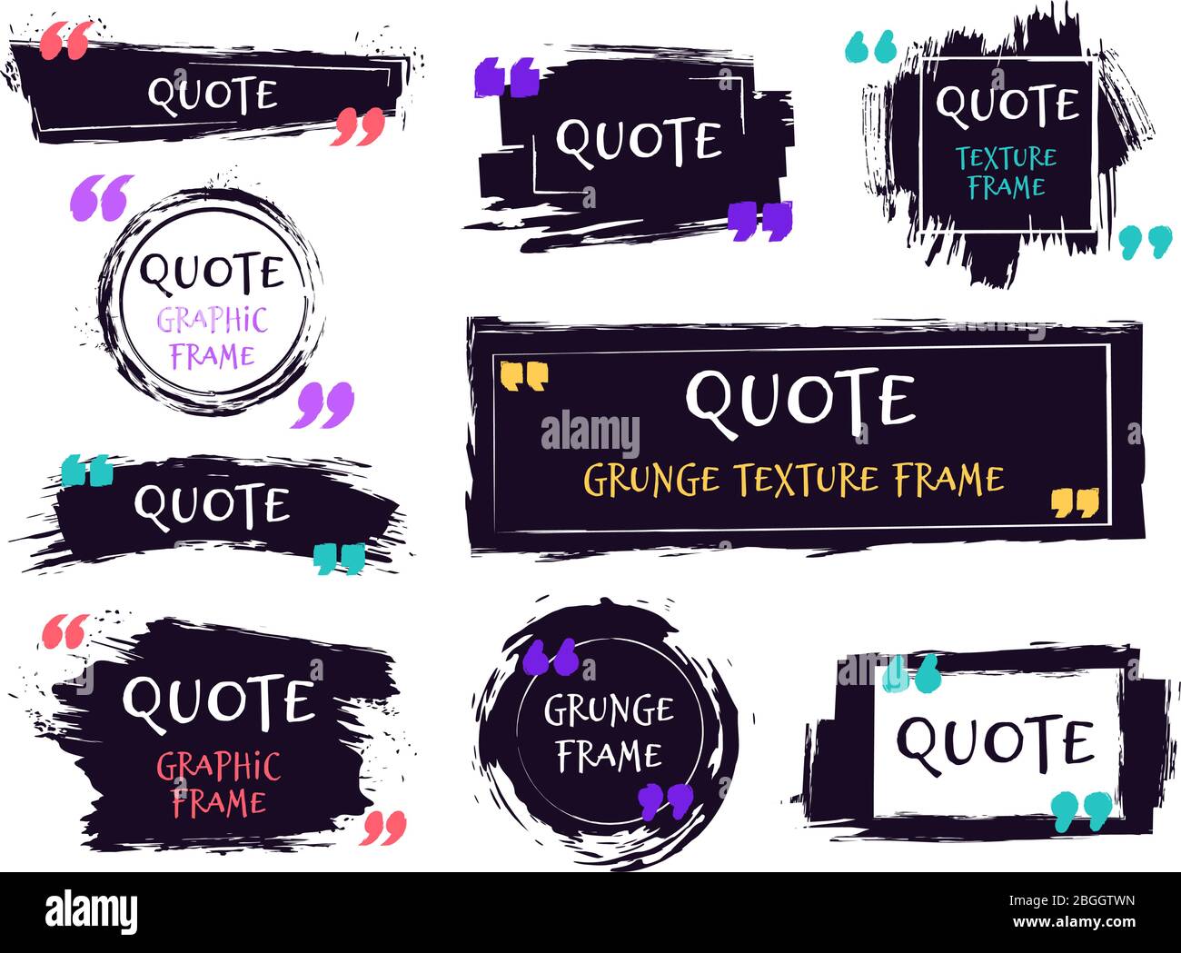 Text Box Design Frame Vector