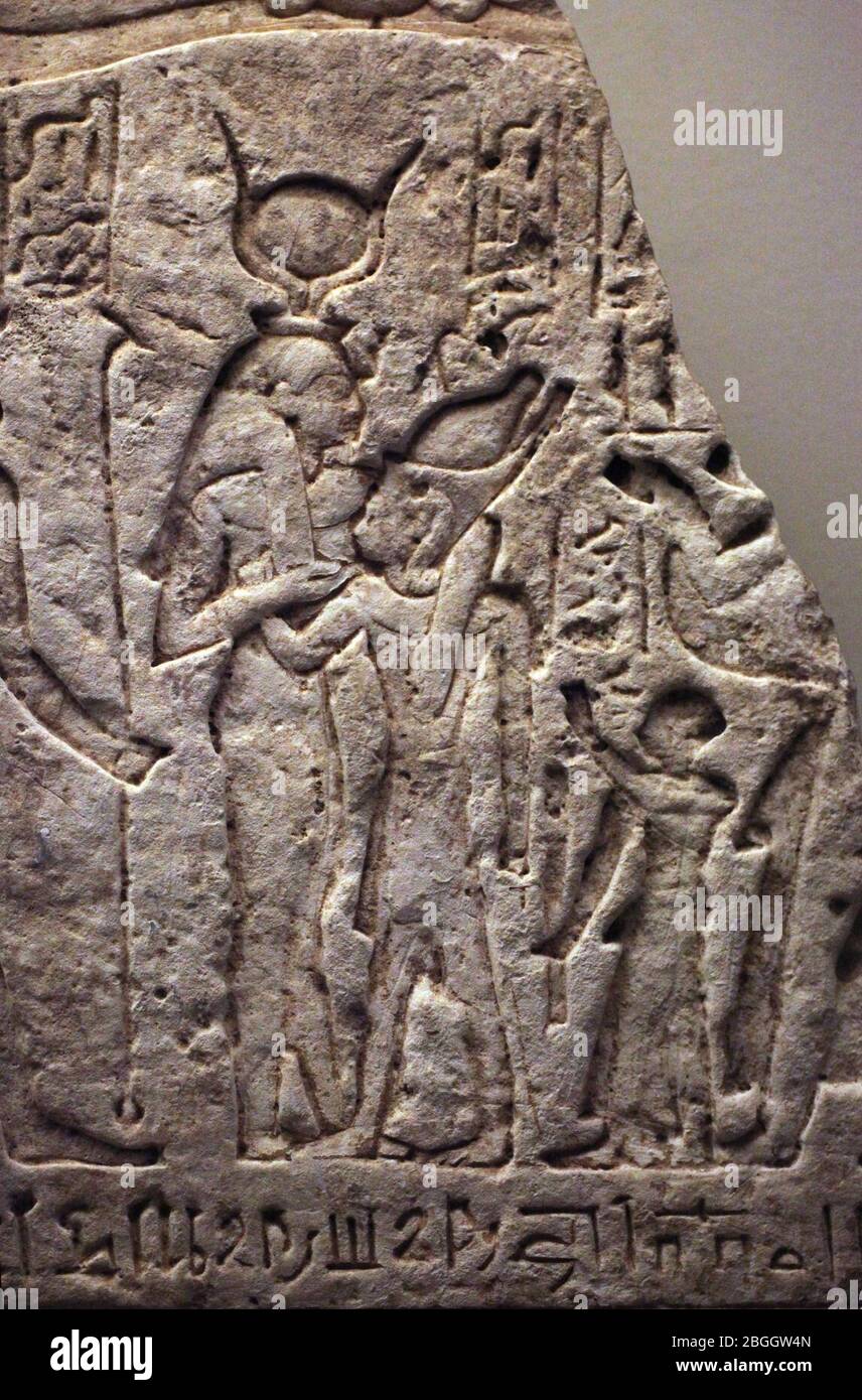 Hieratic donation stele-MAHG 23473-IMG 1605 Stock Photo - Alamy