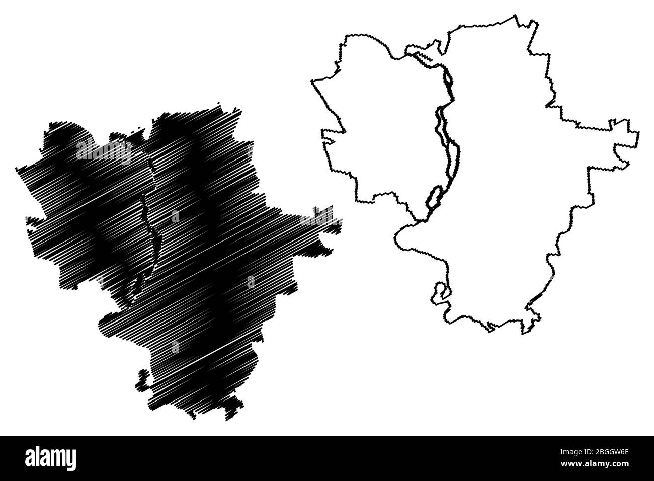 Halle saale map hi-res stock photography and images - Alamy