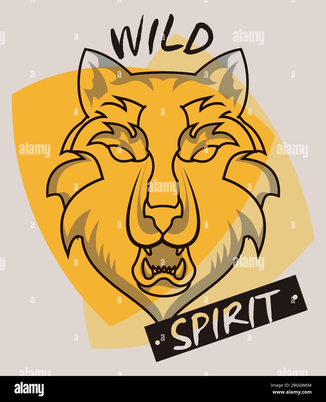 wild wolf spirit creative design Stock Vector Image & Art - Alamy