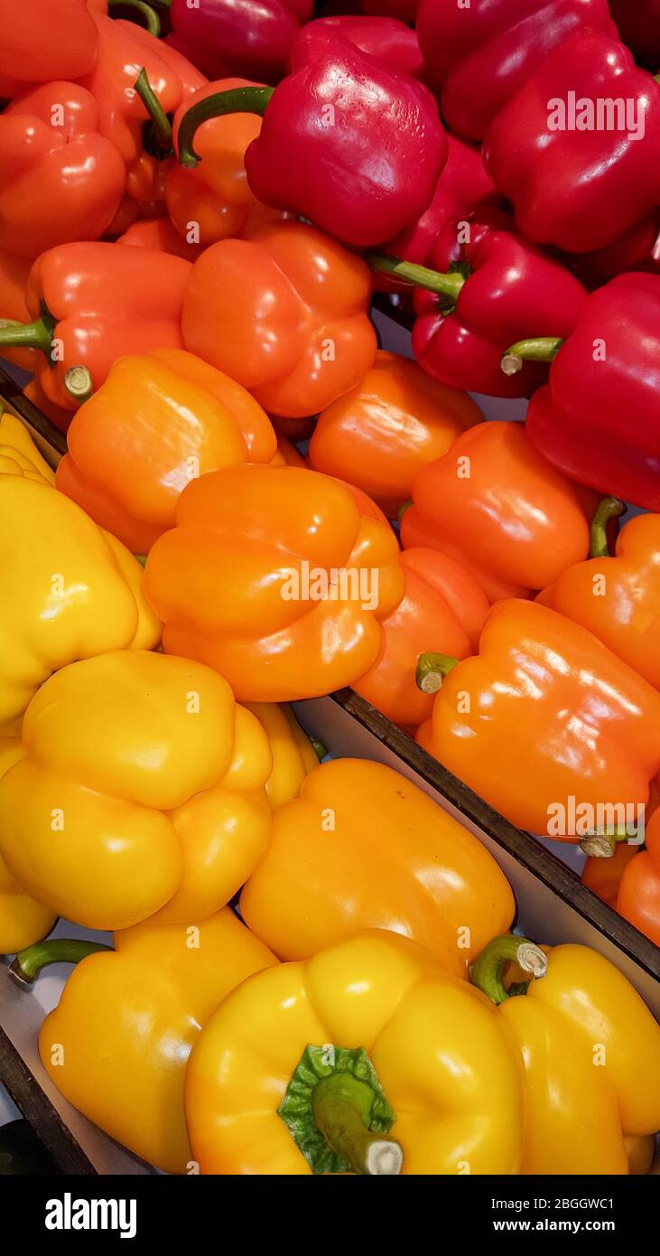 Orange peppers backdrop hi-res stock photography and images - Alamy