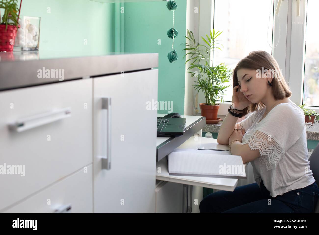 Distance learning in high school just before the high school diploma ...