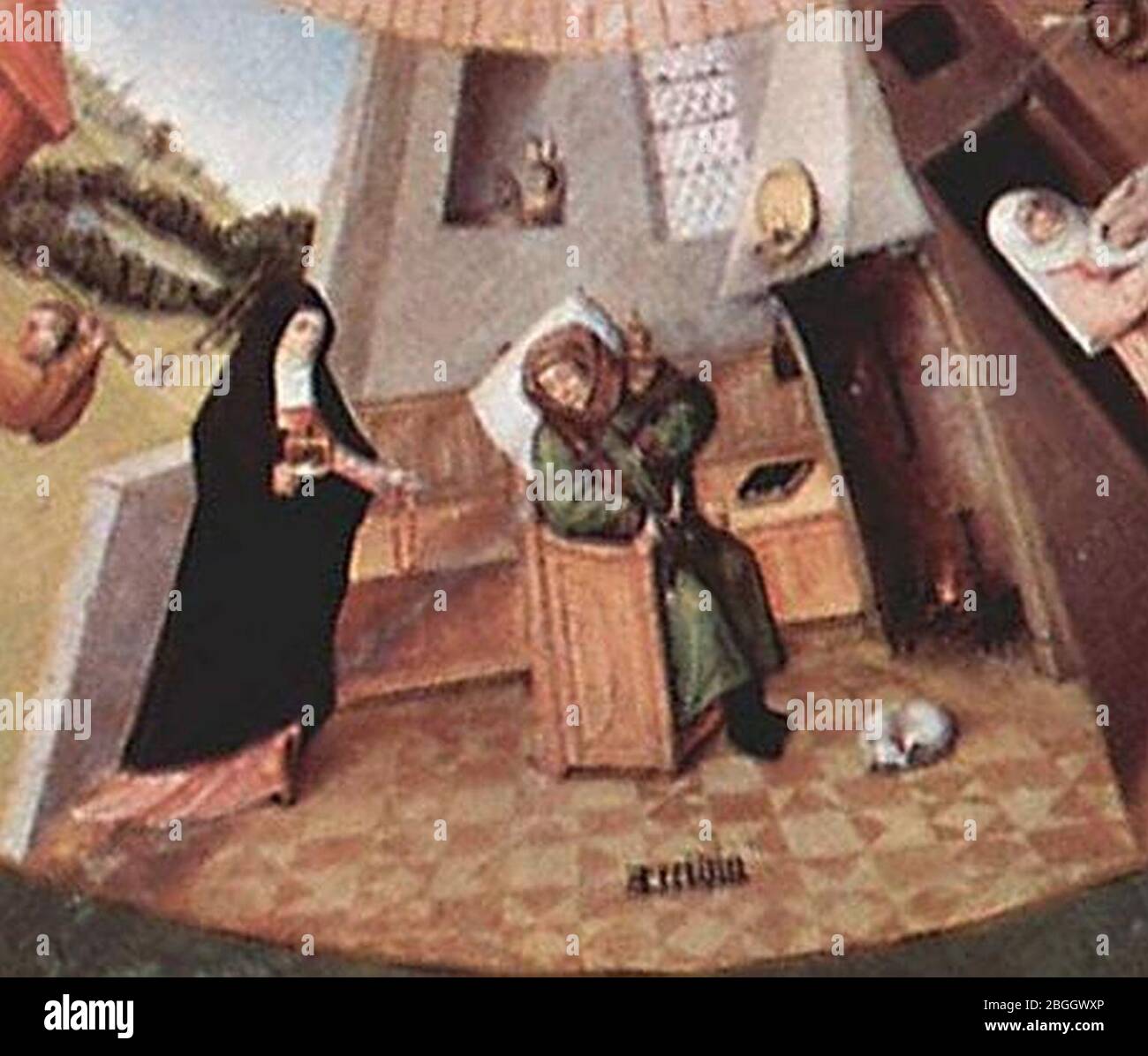 Hieronymus Bosch - The Seven Deadly Sins - Sloth (detail Stock Photo ...