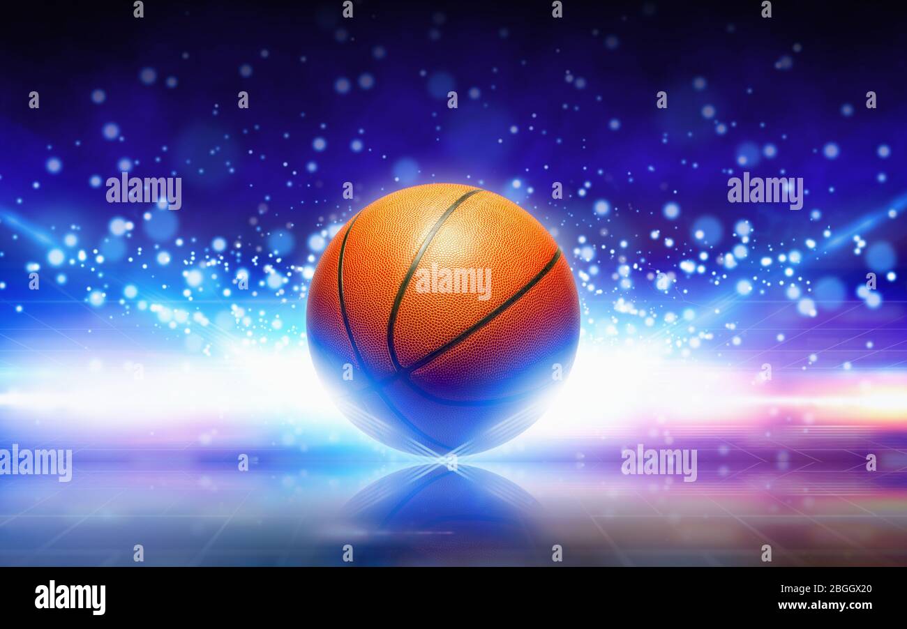 Blue Basketball Background