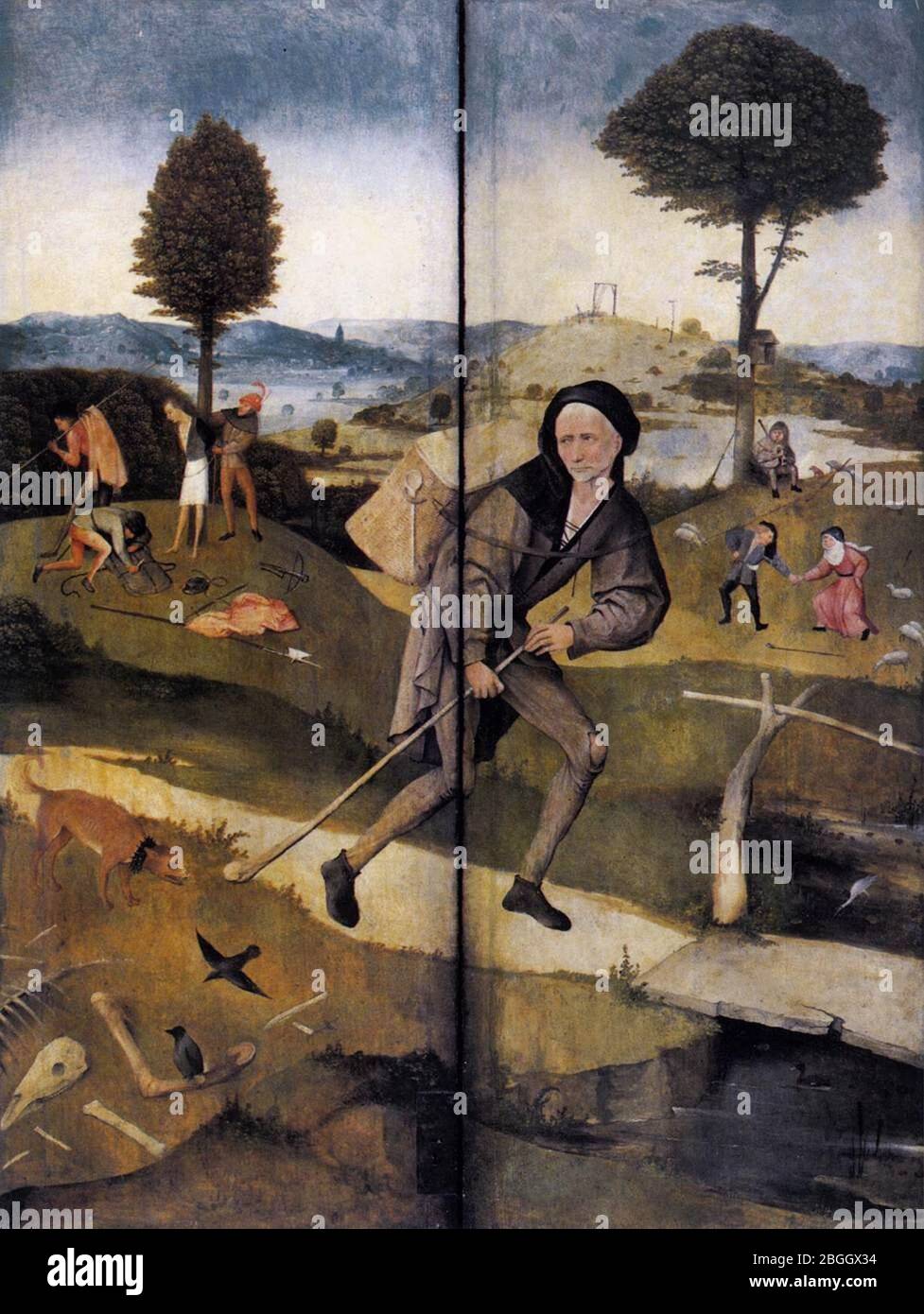 Hieronymus Bosch - Triptych of Haywain (outer wings Stock Photo - Alamy