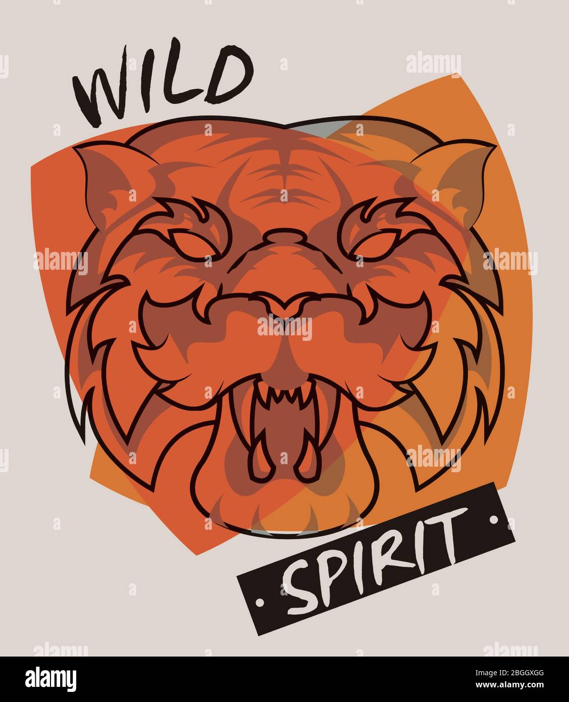 Tiger spirit graphic Stock Vector Images - Alamy