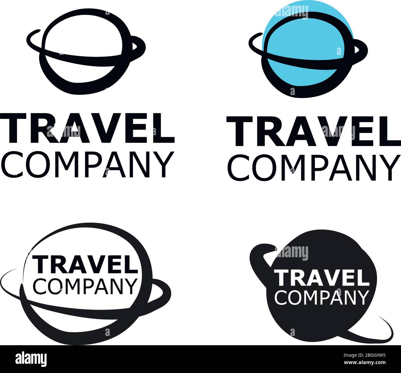 Vector Logo travel agency symbol road on white Stock Vector Image & Art ...