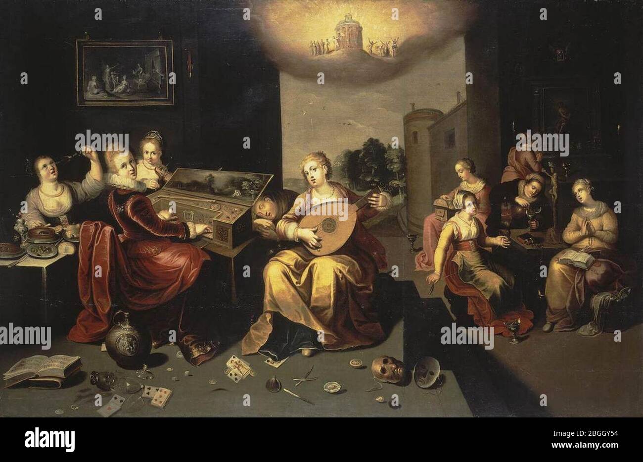 The parable of the wise and foolish virgins hi-res stock photography ...
