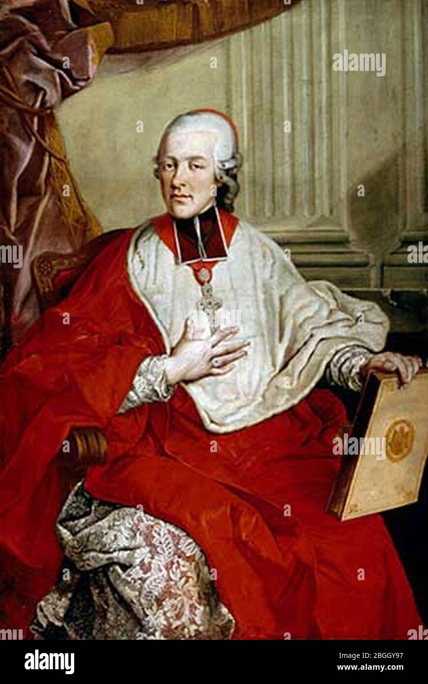 Hieronymus Graf Colloredo von Johann Michael Greiter Stock Photo - Alamy