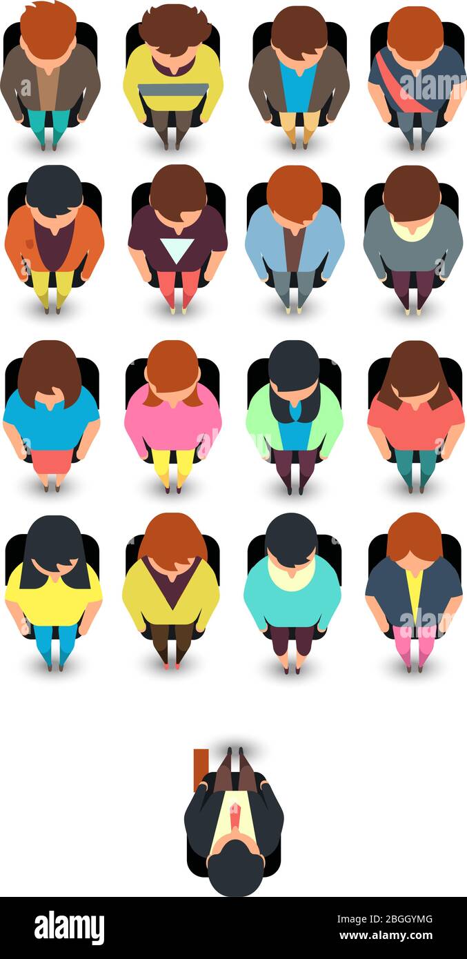 Vector illustration lecturer in Cut Out Stock Images & Pictures - Alamy