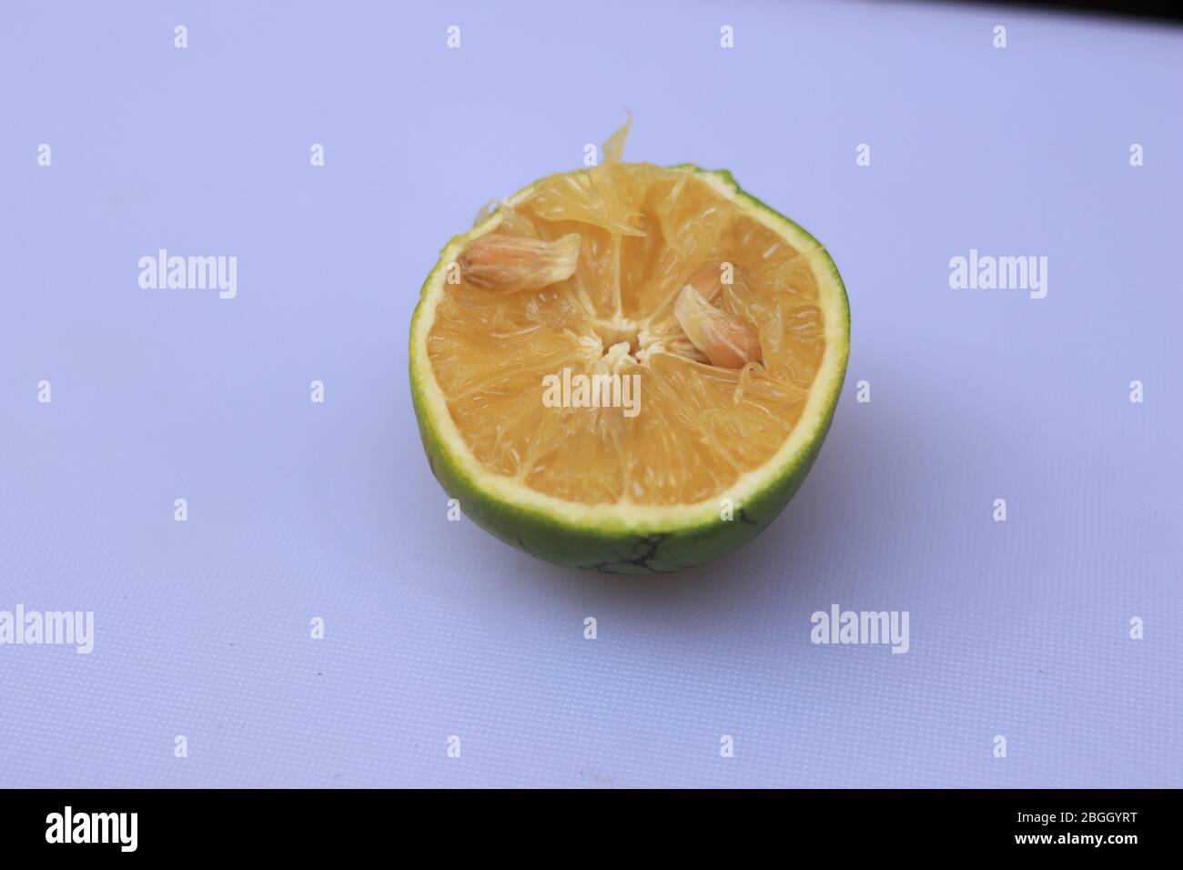 Yellow and green color whole ripe Sweet lime fruits or Citrus limetta ...