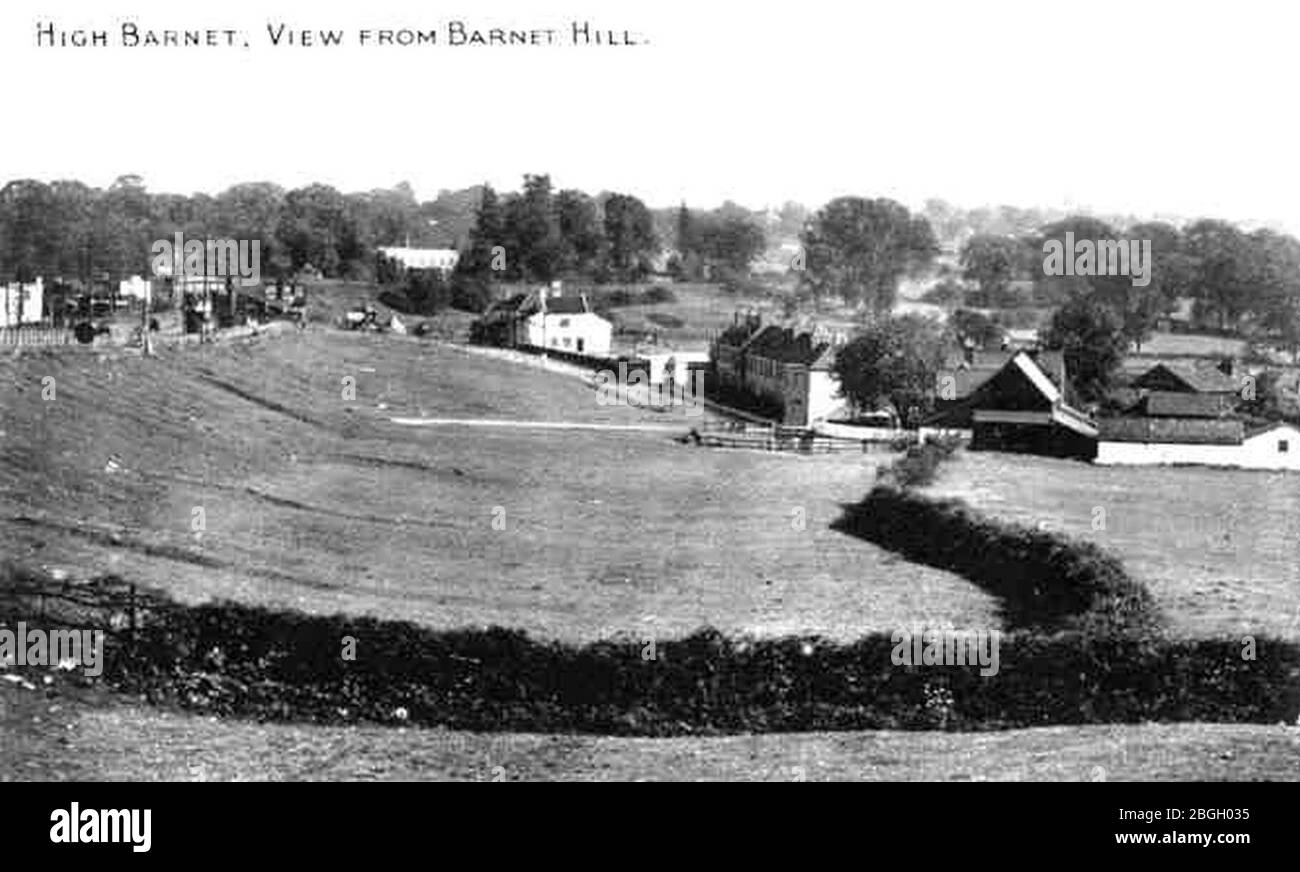 High Barnet from Barnet Hill Stock Photo - Alamy