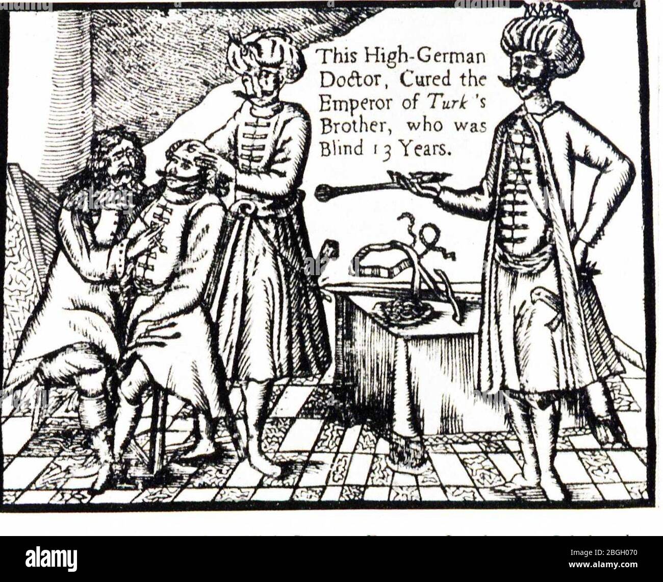 High German Doctor Advertisment Stock Photo - Alamy